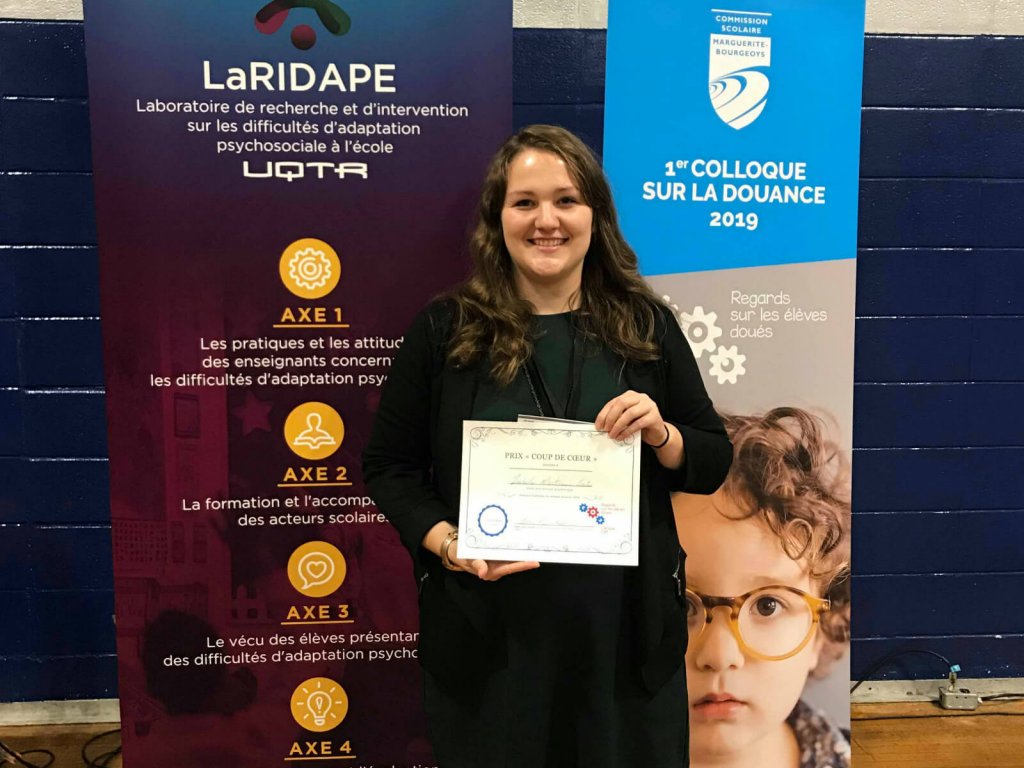 Prix Coup de coeur décerné à Isabelle Martineau-Crète • Néo UQTR