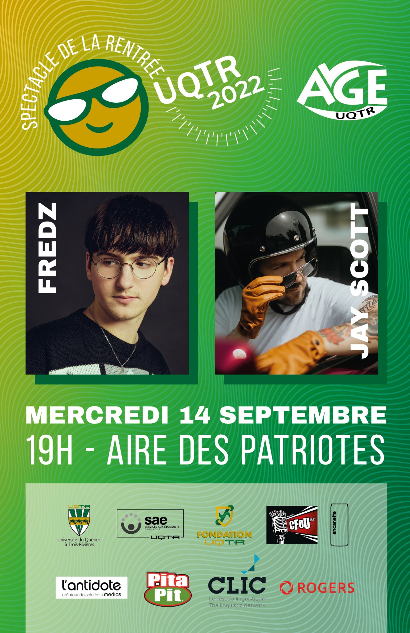 Jay Scott et Fredz en vedette au Spectacle de la rentrée • Néo UQTR